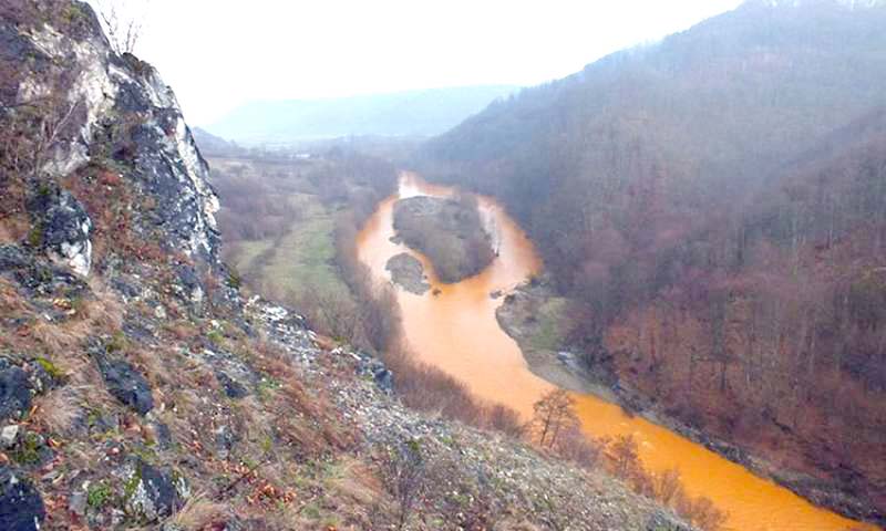Riul-Lapus-poluat-de-apele-de-mina - Graiul Maramureșului